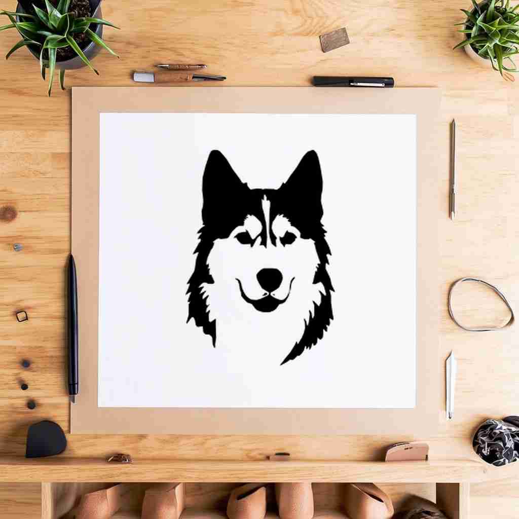 SVG Artisan - Dog siberian husky SVG Images